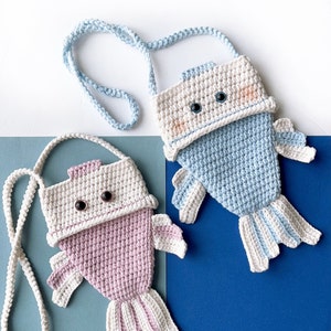 Crochet Bag Pattern / Fish Bag Pattern / Crochet Pattern for Kids ...