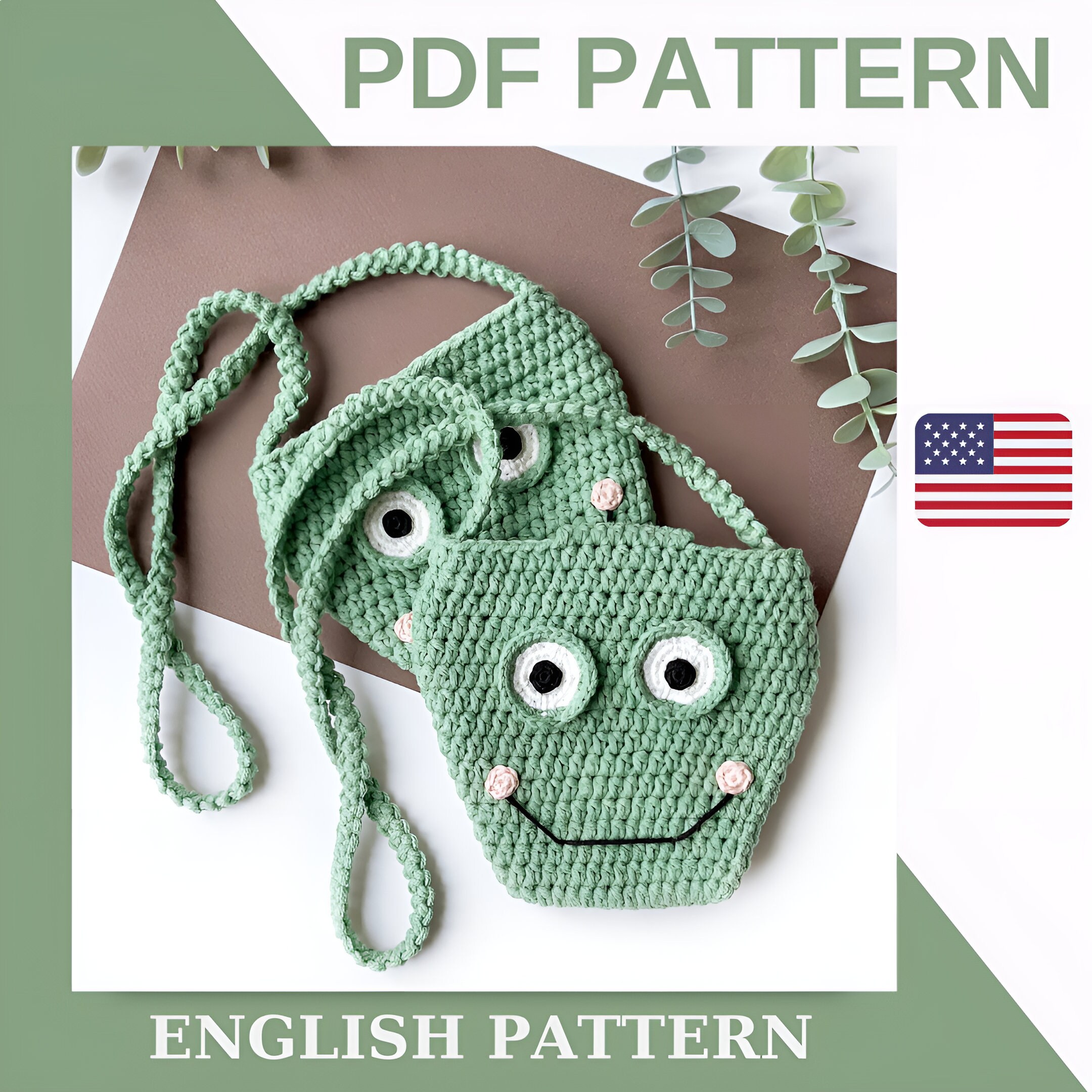 Crochet Bag Pattern / Frog Bag Pattern / Crochet Pattern for - Etsy