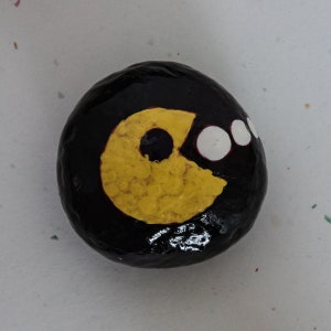 PLAYFUL Set of 4 Hand-painted River Rocks Including a Double-sided ...