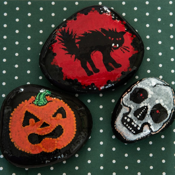 Halloween Rocks - Etsy