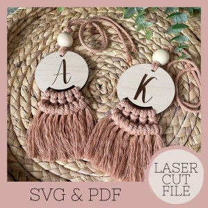 Round Macrame SVG Bundle, Sign Blanks, Macrame Laser Cut File ...