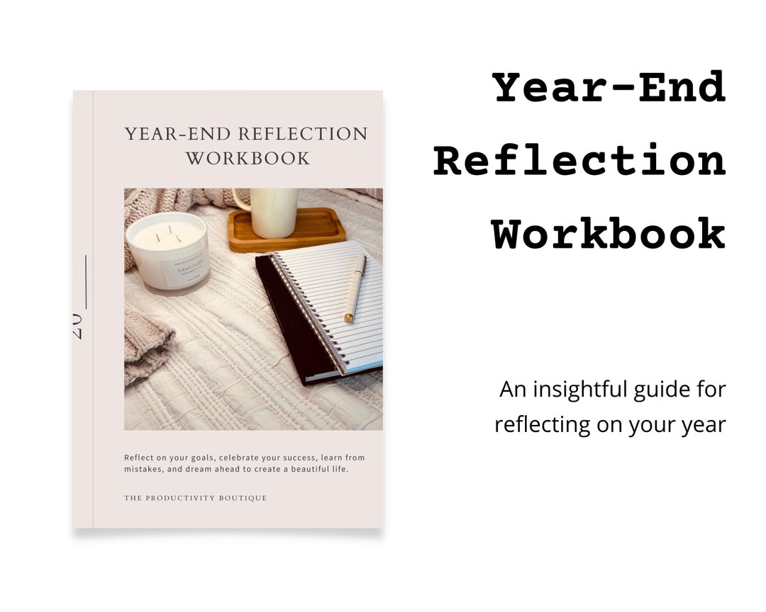 Year-end Reflection Workbook, Annual Review, Digital Template, Annual ...