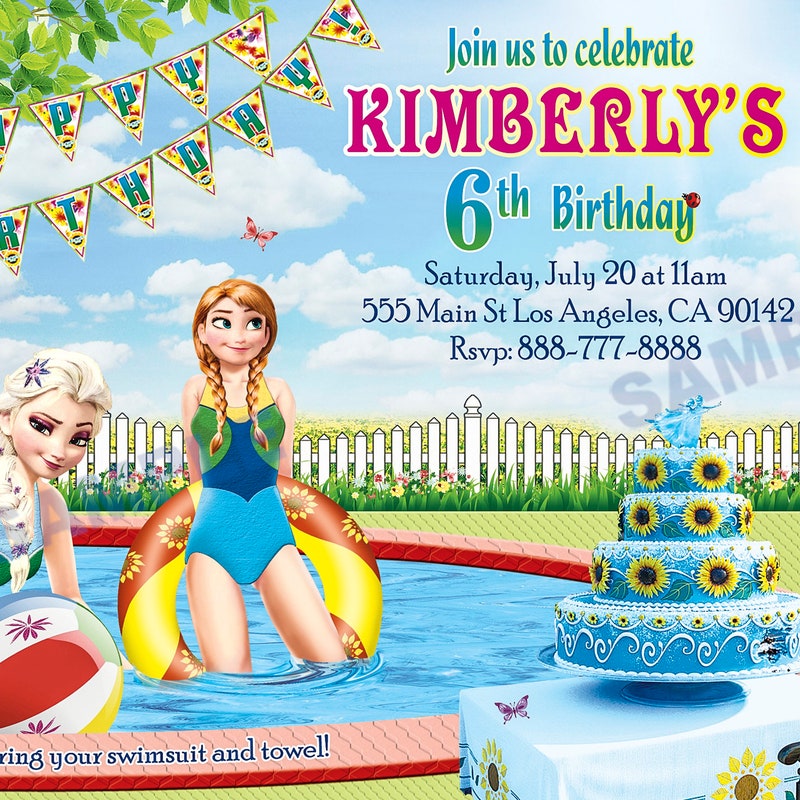 Frozen Pool Party - Etsy