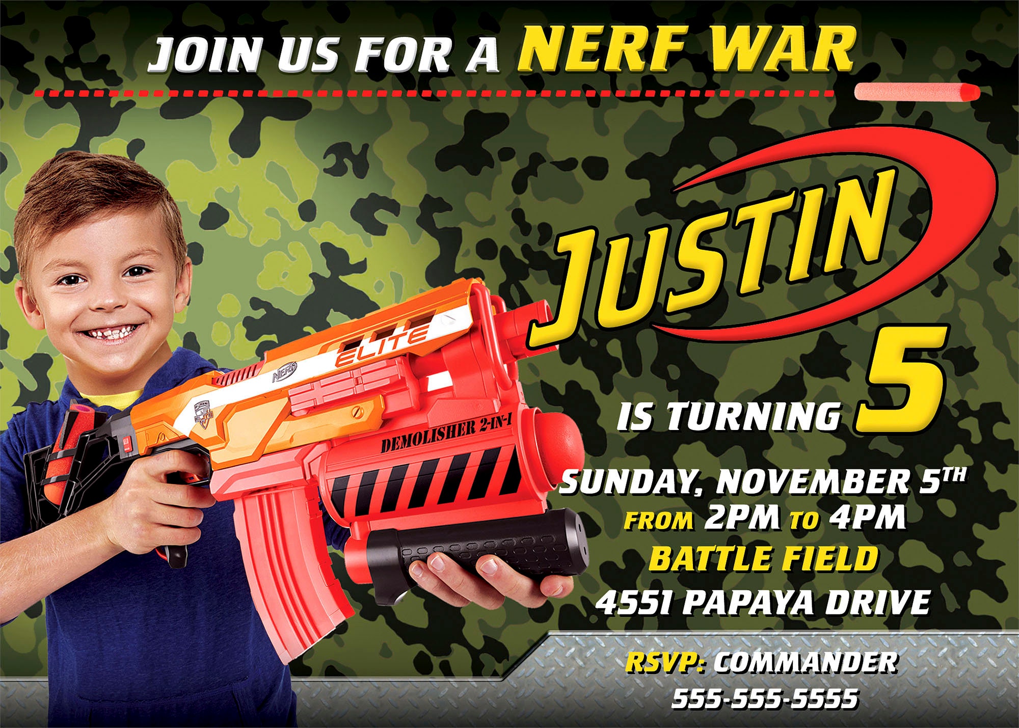 Dart Birthday, Dart Invitation, Dart Party Invite, Dart Toys Party ...