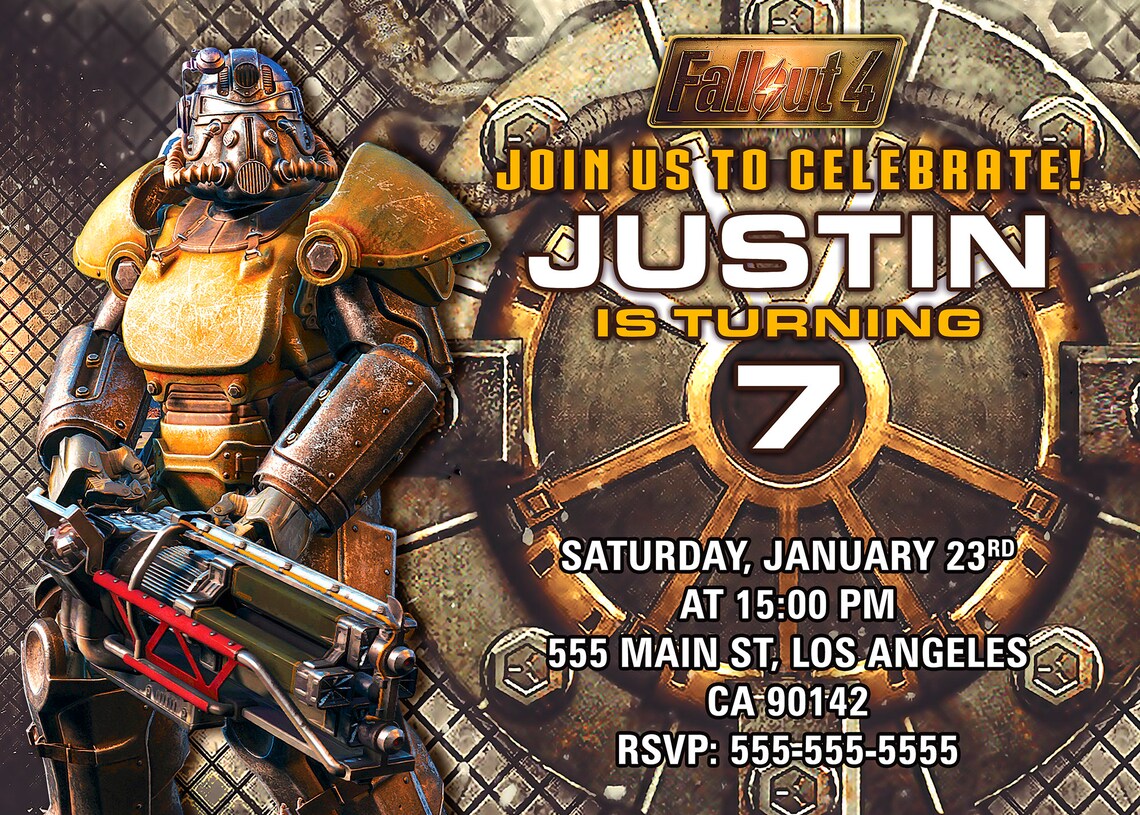 DIGITAL Invitation Fallout - Etsy