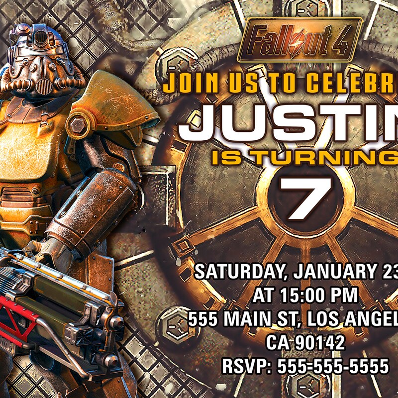 Fallout Invitation - Etsy