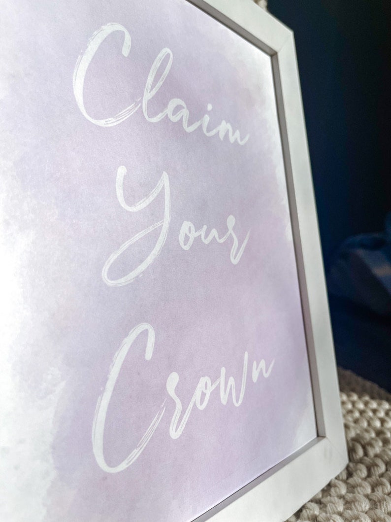 Claim Your Crown Digital Print | Instant Download | Digital Art | Faith ...