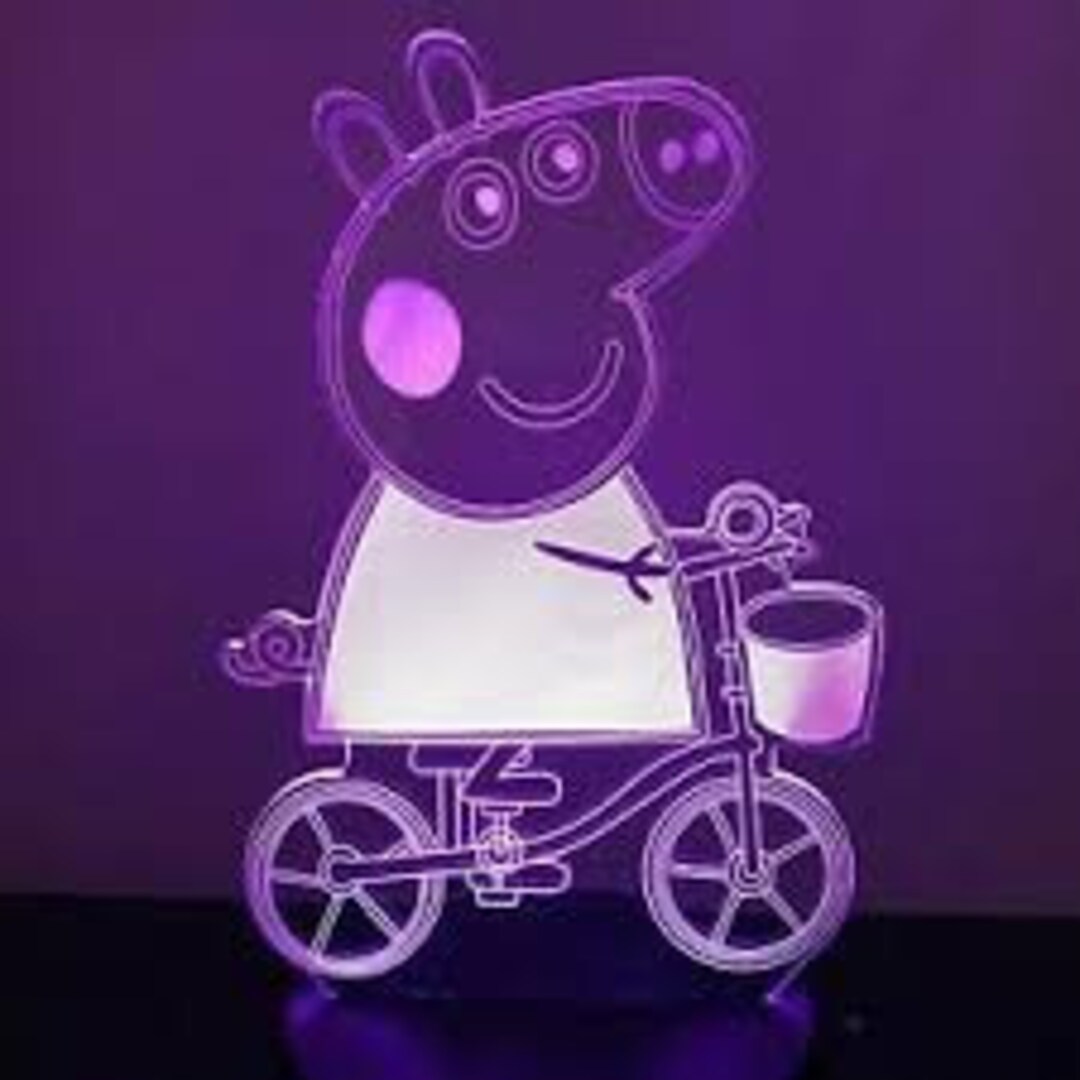 Peppa Pig Night Light 3d Acrylic Light - Etsy UK