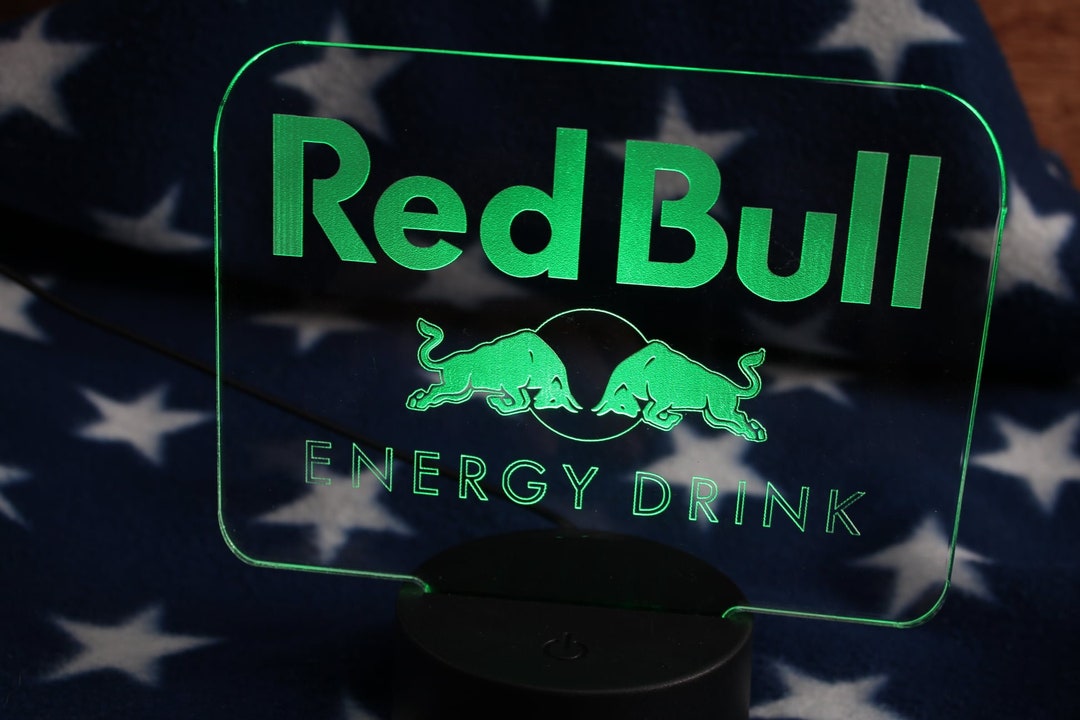 Red Bull Led Night Light Acrylic - Etsy UK