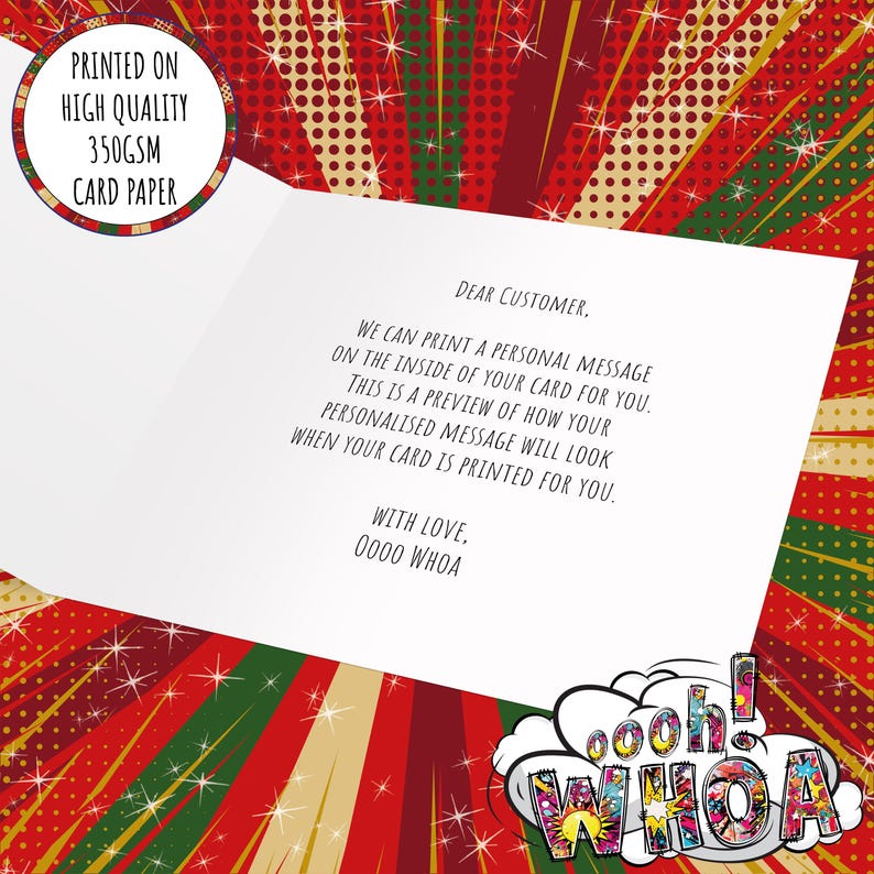 Funny Christmas Card I Personalised Card I If Daughters Were Bogeys I'd ...
