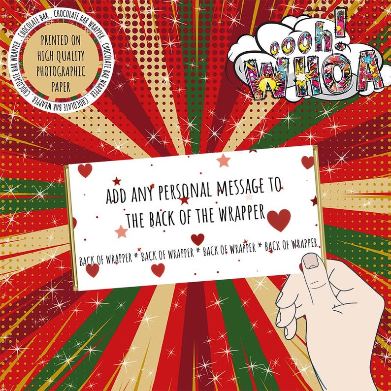 Christmas Chocolate Bar Wrapper, Funny Novelty Gift for Him ...