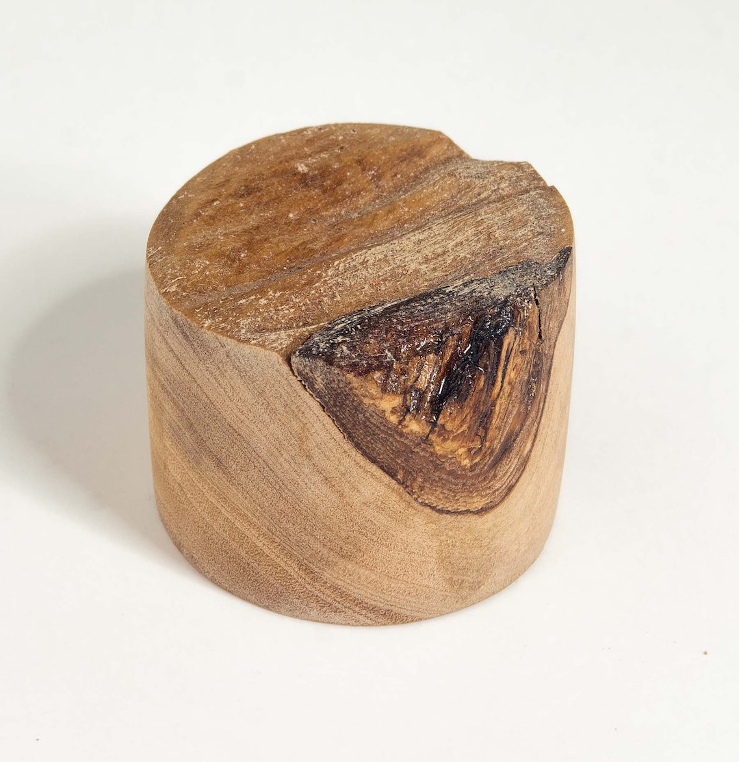 Miniature Plinth Base Olivewood Textured 32mm Round for - Etsy