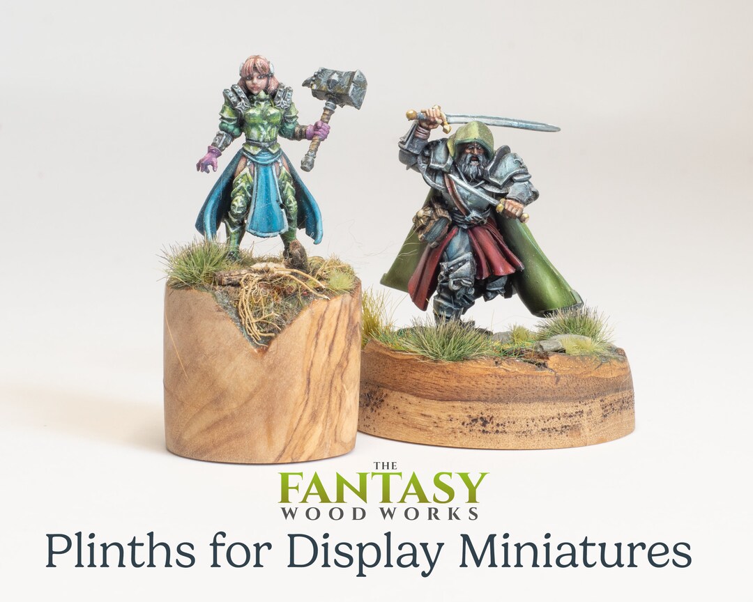 Miniature Plinth Base Olivewood Textured 39mm Round for - Etsy