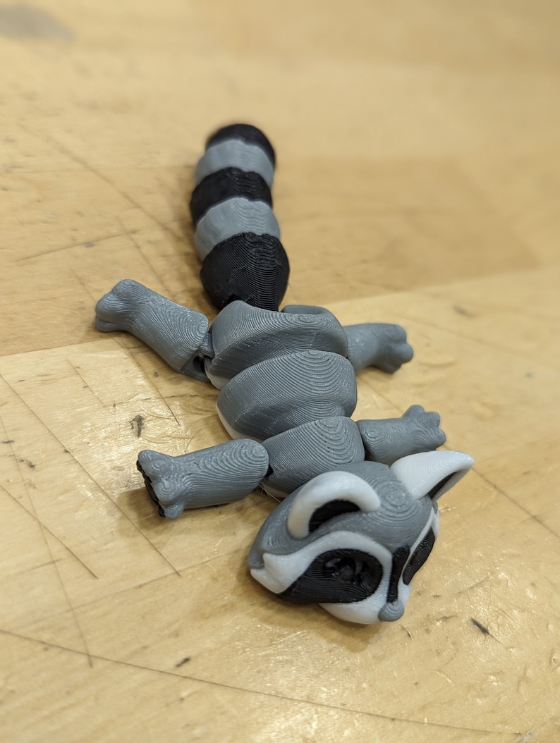 3D Printed Articulating Raccoon!!!! - Etsy