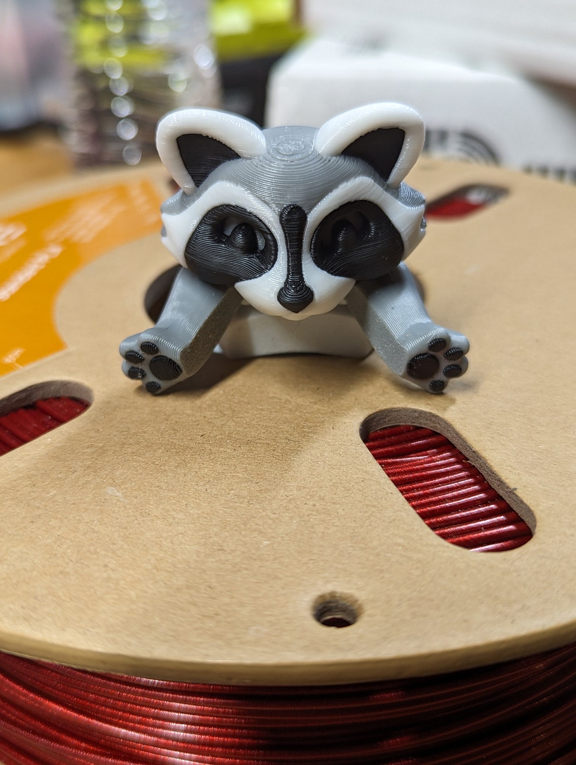 Extra Chunky 3D Printed Articulating Raccoon!!!! - Etsy