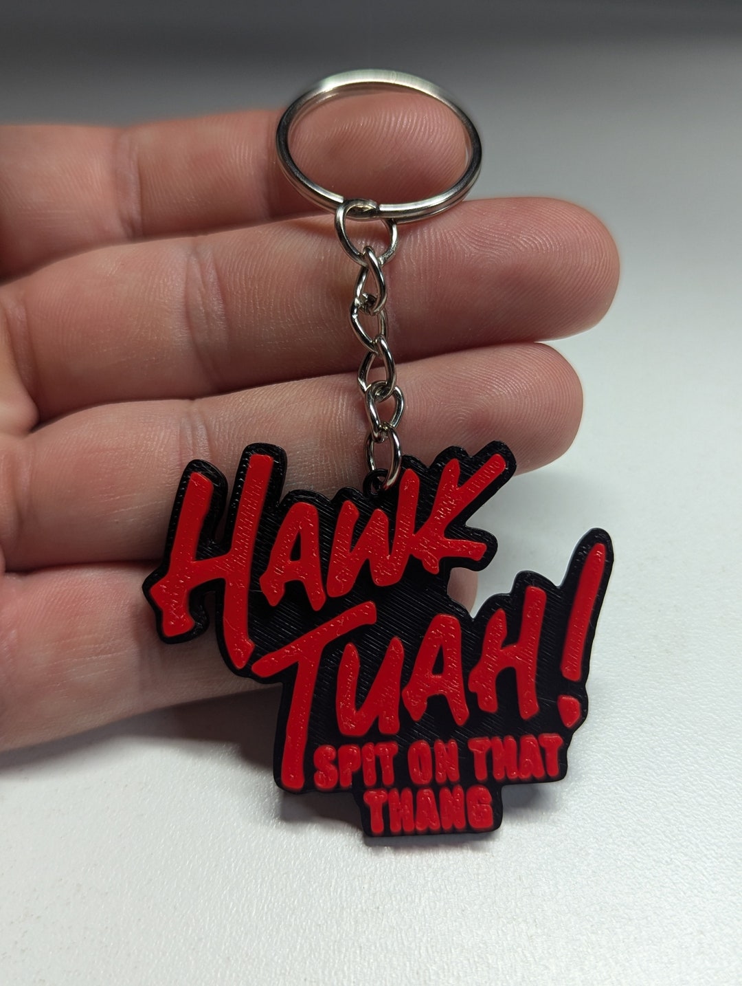 Hawk Tuah Meme Keychain: 3D Printed Gag Gift - Etsy