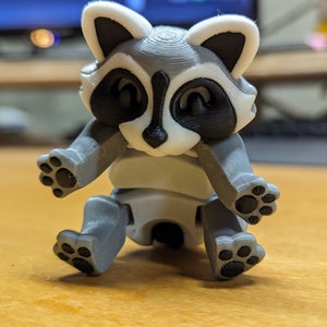Extra Chunky 3D Printed Articulating Raccoon!!!! - Etsy