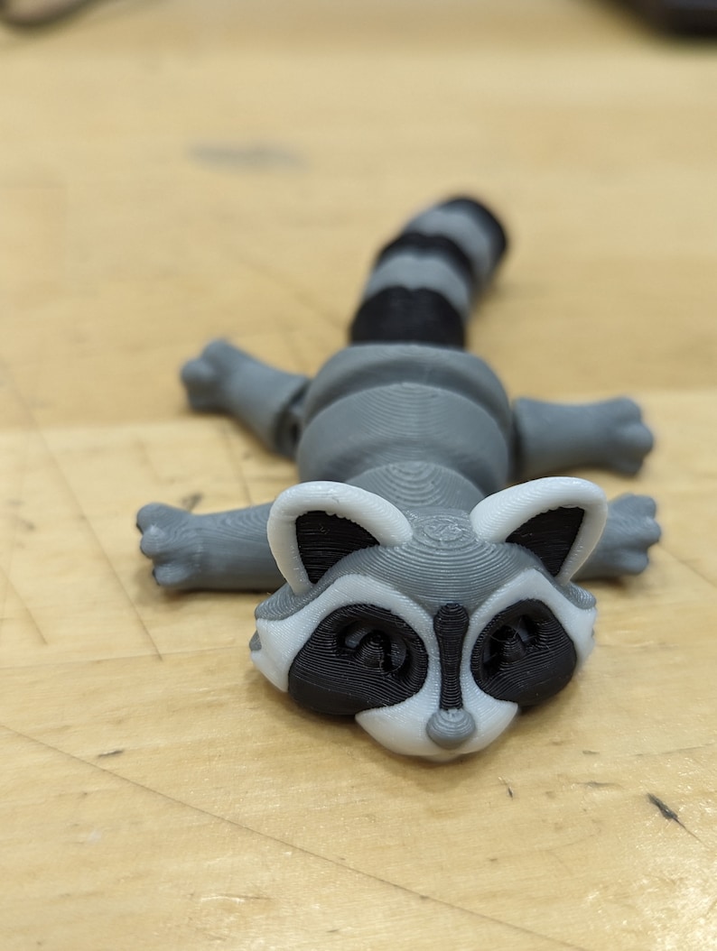 3D Printed Articulating Raccoon!!!! - Etsy