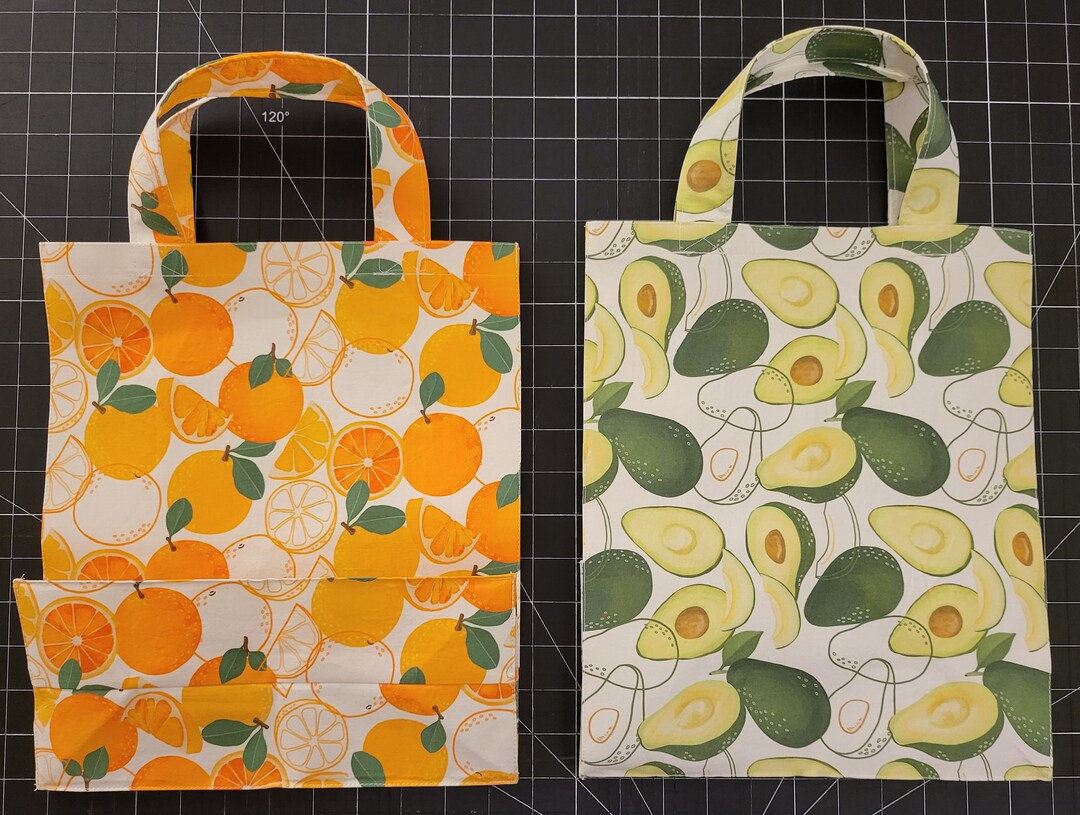 Grocery Shopping Totes Fruit Patterns - Etsy