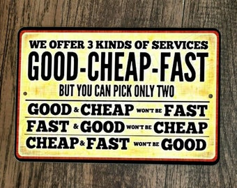 We Offer 3 Kinds of Service Sign - Etsy