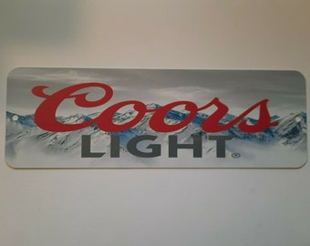 Coors Light Metal Sign - Etsy