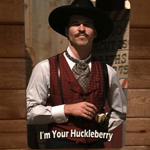 I'm Your Huckleberry Metal Sign White Rustic Looking - Etsy