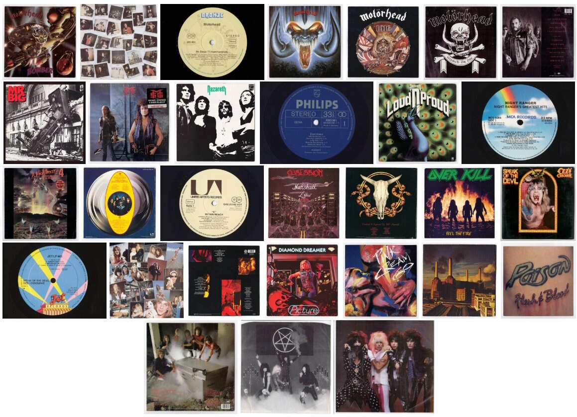 Large Collection of Music Vinyl Disk Covers Posters High-resolution Jpg ...
