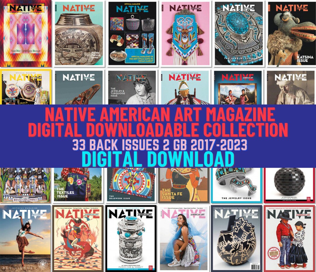 Native American Art Digital Downloadable Collection Magazine ...