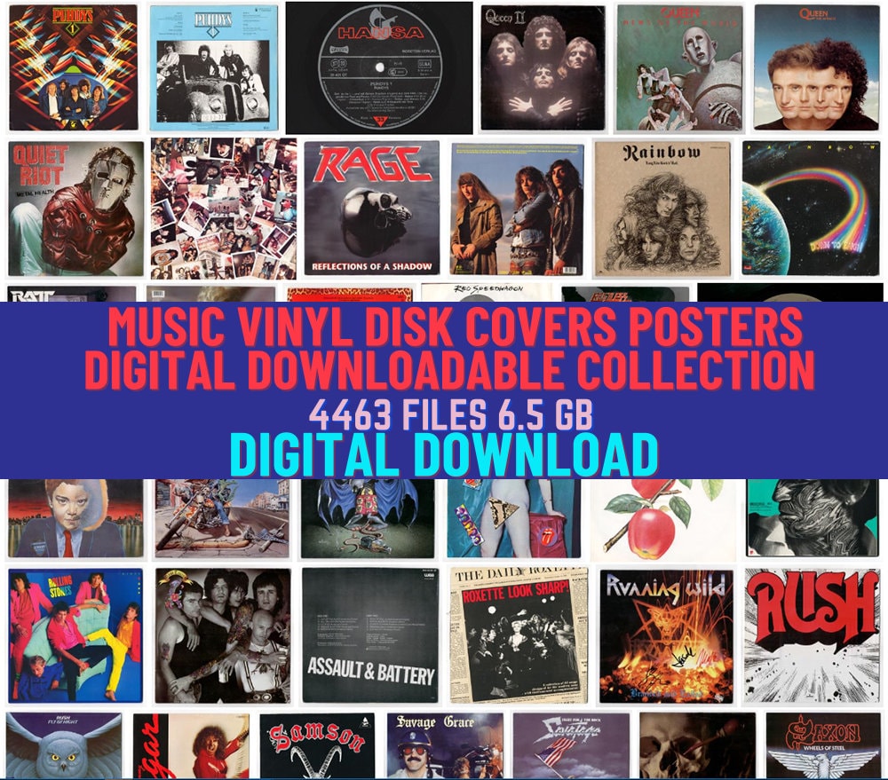 Large Collection of Music Vinyl Disk Covers Posters High-resolution Jpg ...