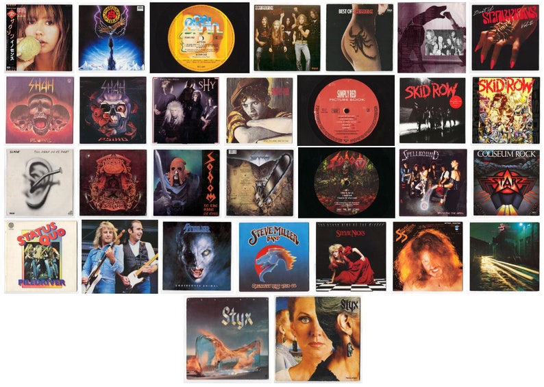 Large Collection of Music Vinyl Disk Covers Posters High-resolution Jpg ...