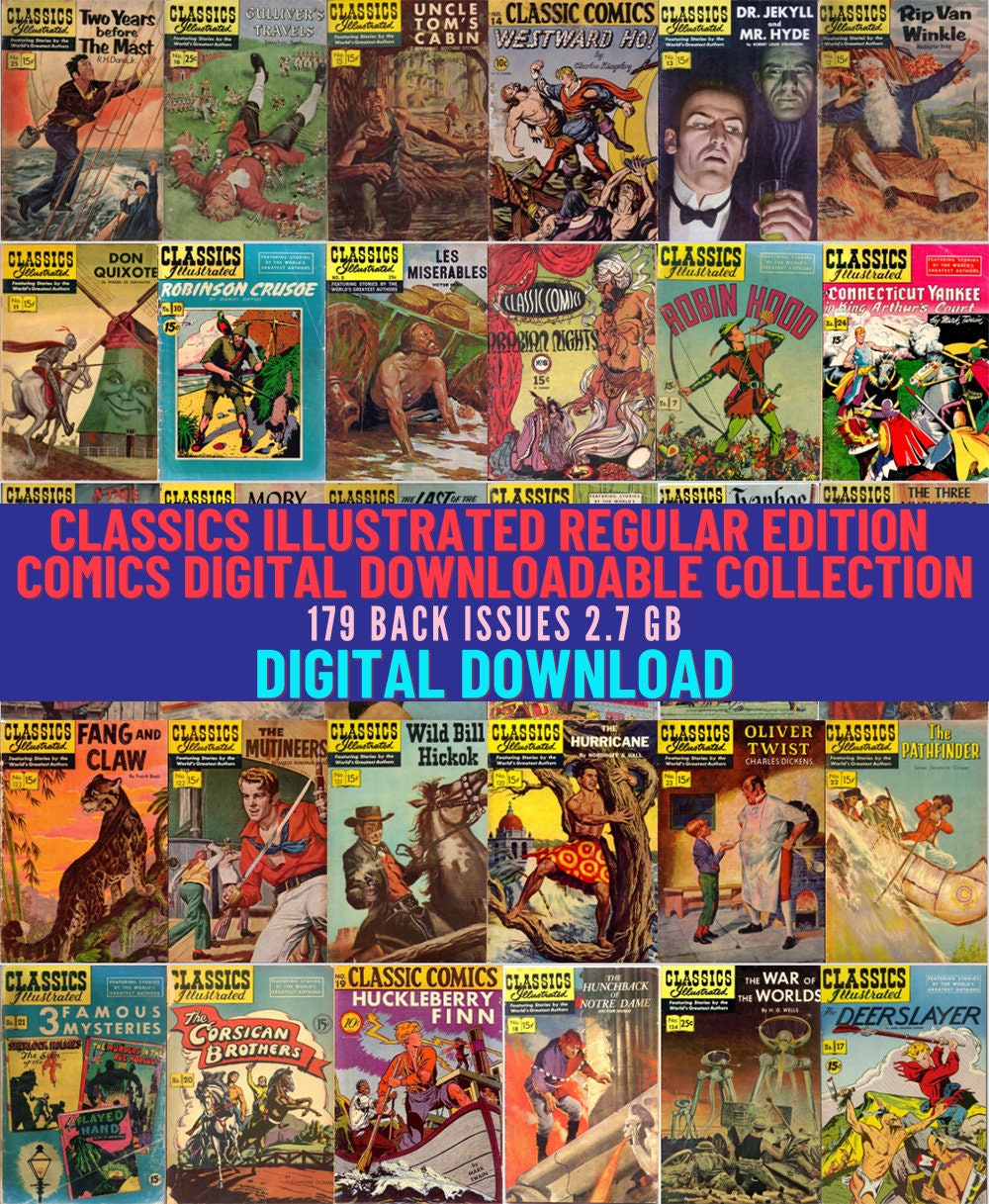 Classics Illustrated Regular Edition Digital Downloadable Comics ...