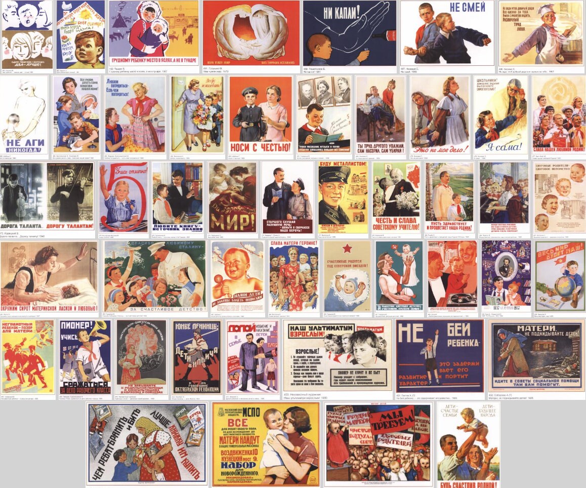 Collection of 600 Vintage Retro Soviet Posters High-resolution Jpg Images. Digital Download ...