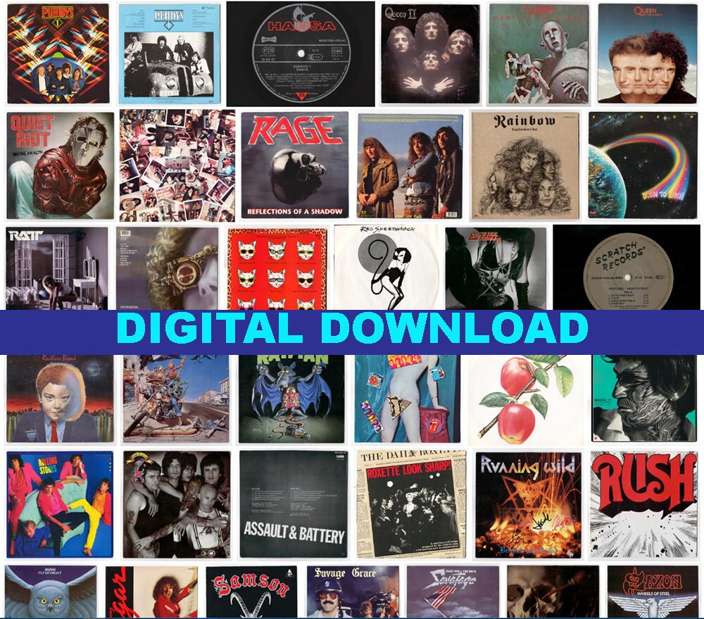 Large Collection of Music Vinyl Disk Covers Posters - Etsy
