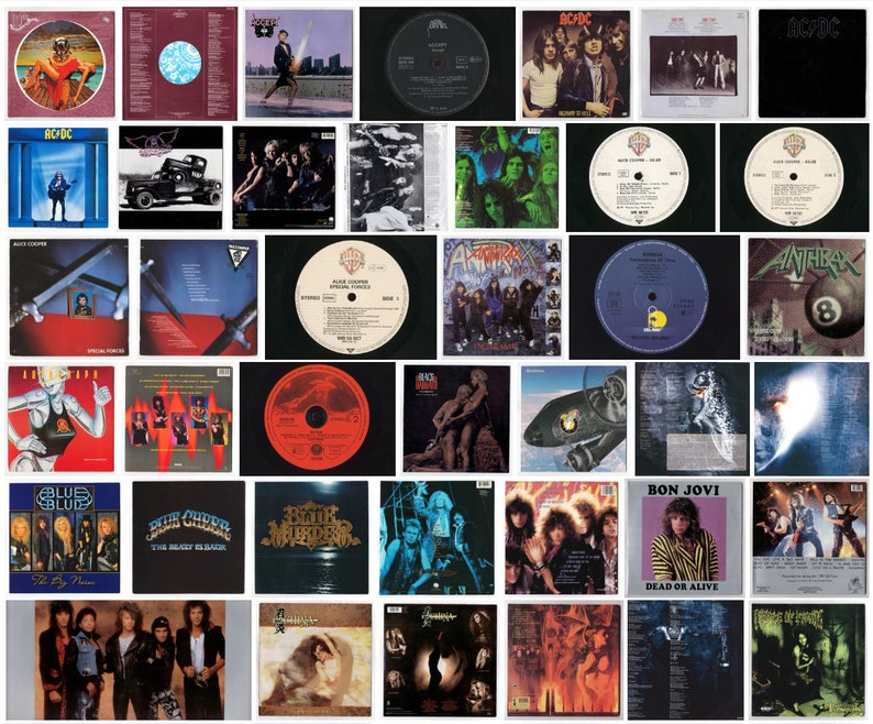 Large Collection of Music Vinyl Disk Covers Posters High-resolution Jpg ...