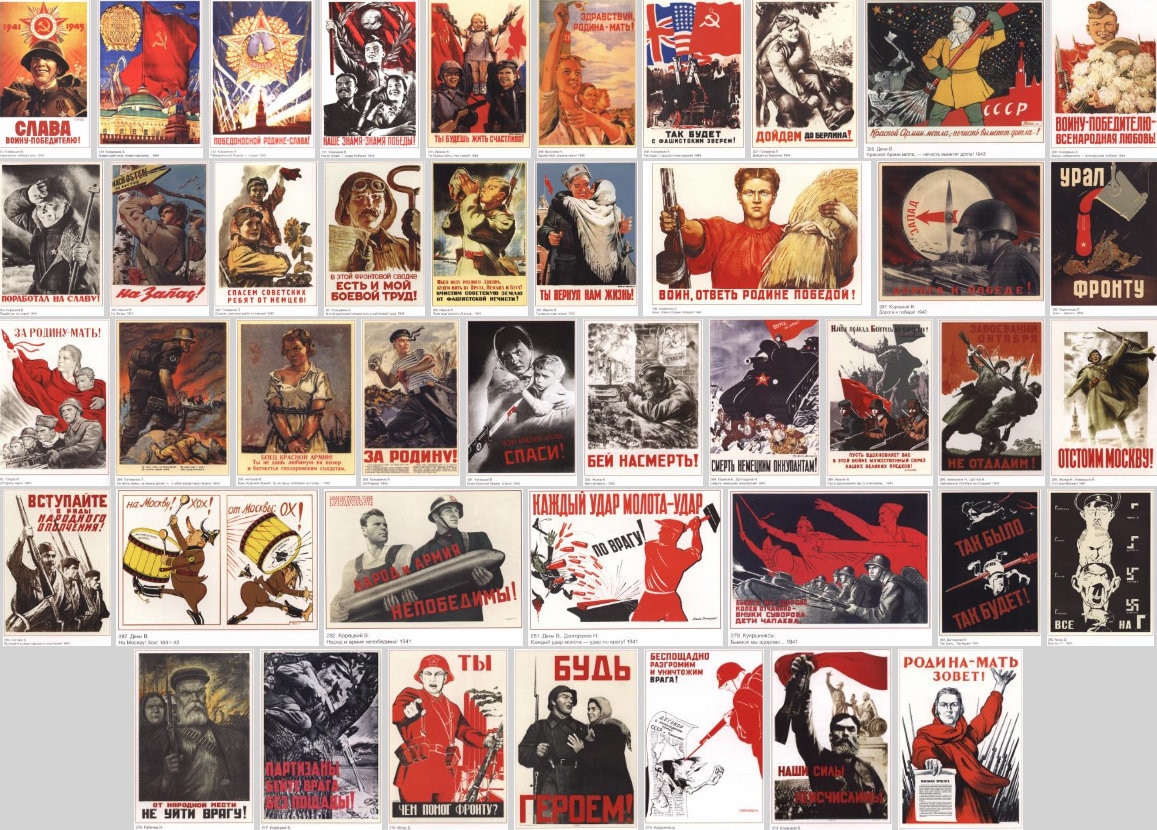 Collection of 600 Vintage Retro Soviet Posters High-resolution Jpg ...