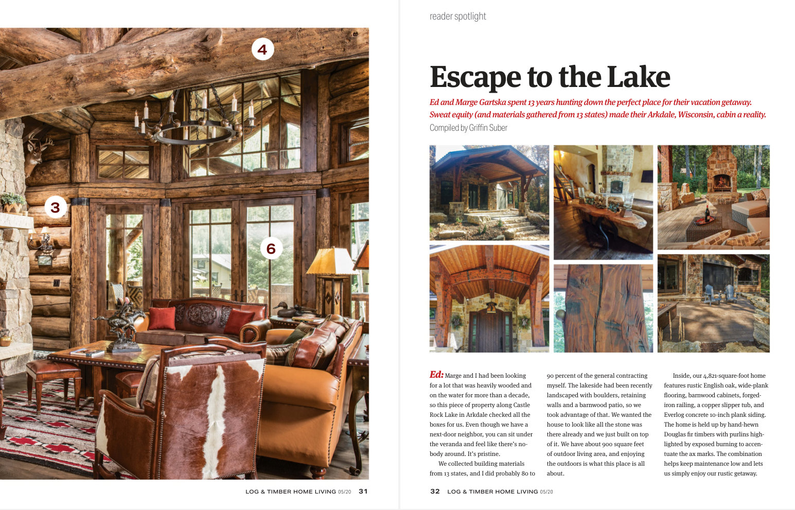 Living in Log Timber House. Download Digital Magazine Collection. Log ...