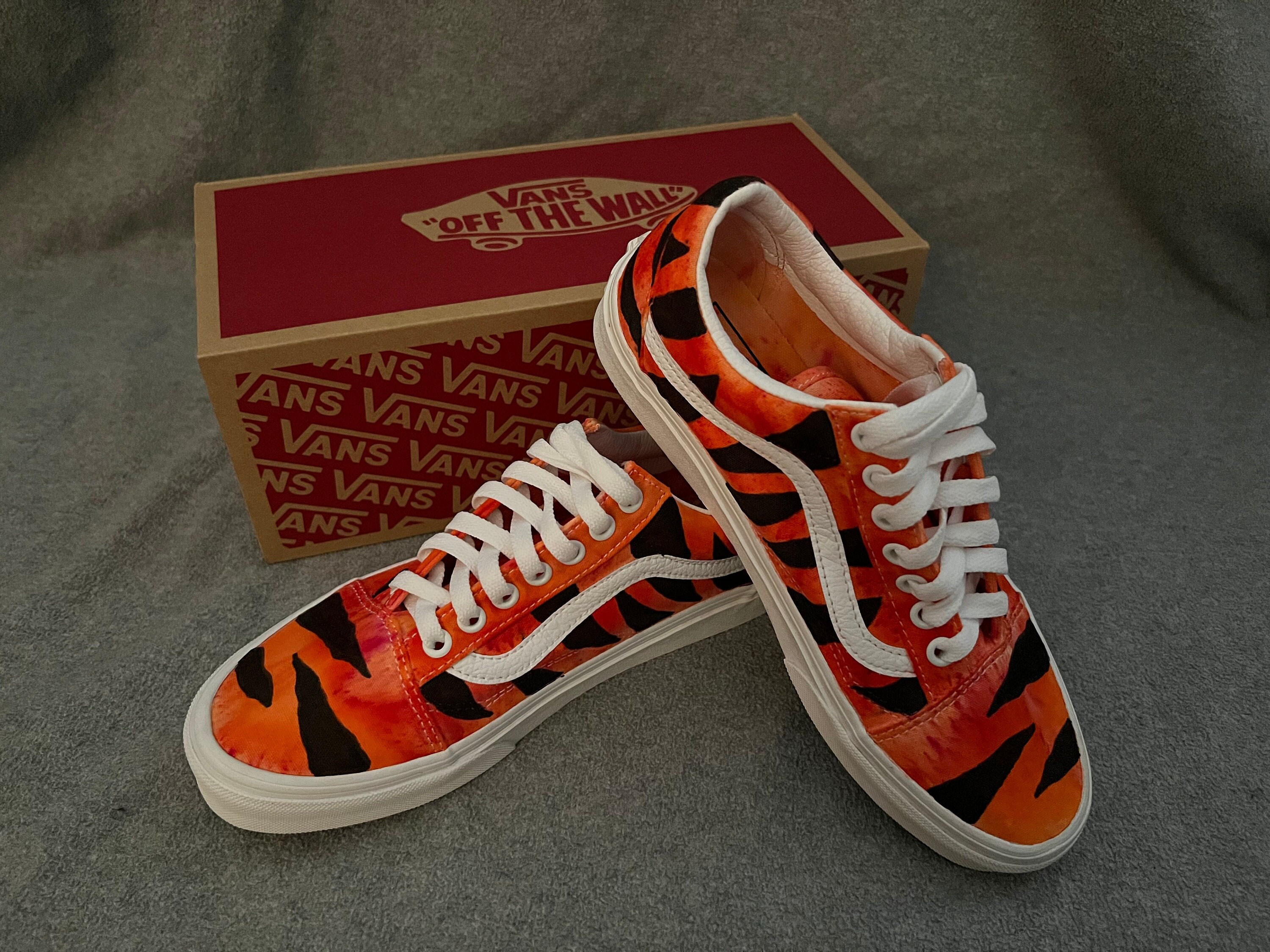 Bengals Low Top Vans - Etsy