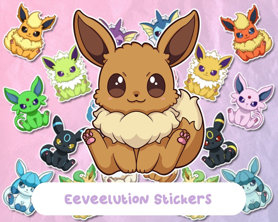 Stickers | Eevee and Eeveelutions - Etsy