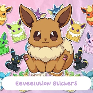 Stickers | Eevee and Eeveelutions - Etsy
