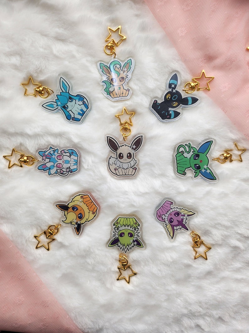 Charms Eevee and Eeveelutions - Etsy