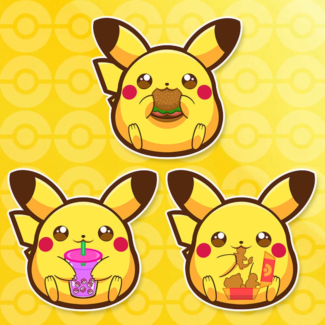 Stickers | Pikachu is Hungry - Etsy