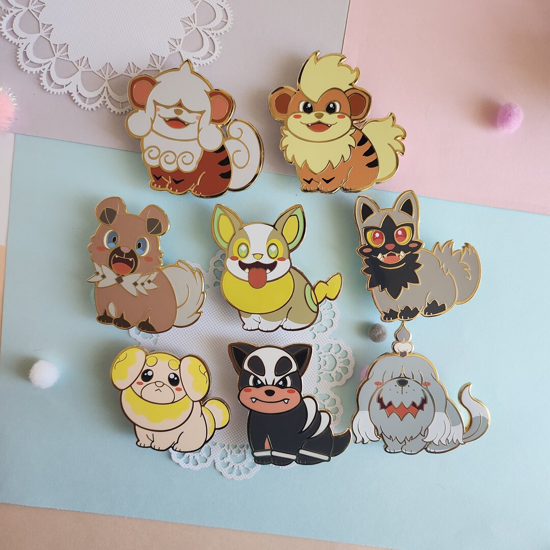 Gacha Enamel Pins | Pokedoggos! - Etsy