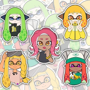 Splatoon Stickers | Agents - Etsy