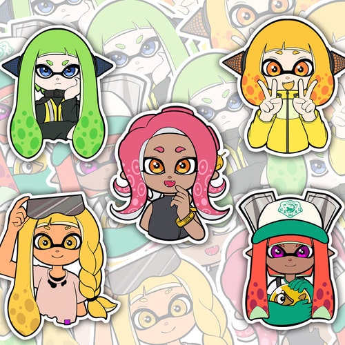 Splatoon Idol Vinyl Stickers - Etsy