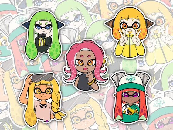 Splatoon Stickers Agents - Etsy