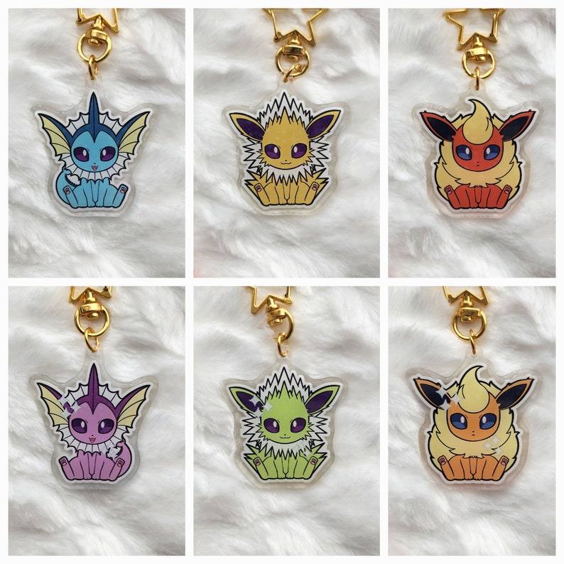 Charms Eevee and Eeveelutions - Etsy