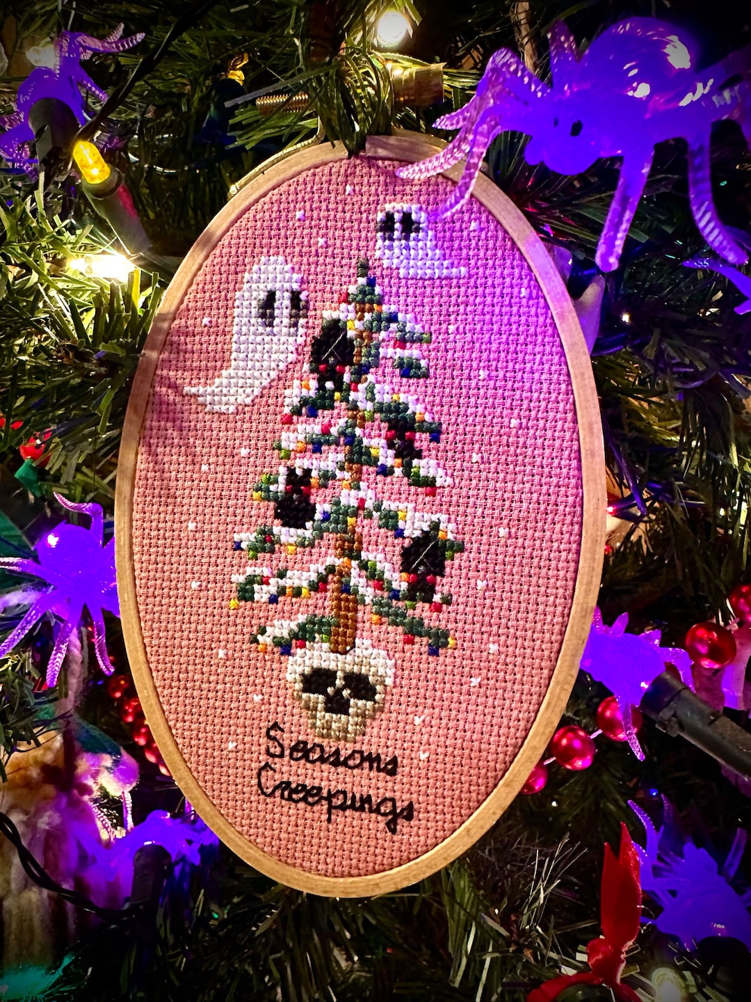 Seasons Creepings Mini SAL, Creepy Christmas, Spooky Christmas Tree ...