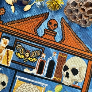 Morbid Curiosities SAL Cabinet of Curiosities Stitch-a-long Cross ...