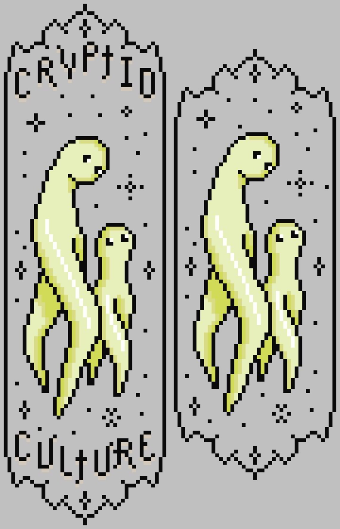 Nightcrawler Family Cross Stitch Pattern: Cryptid Culture (PDF Pattern ...