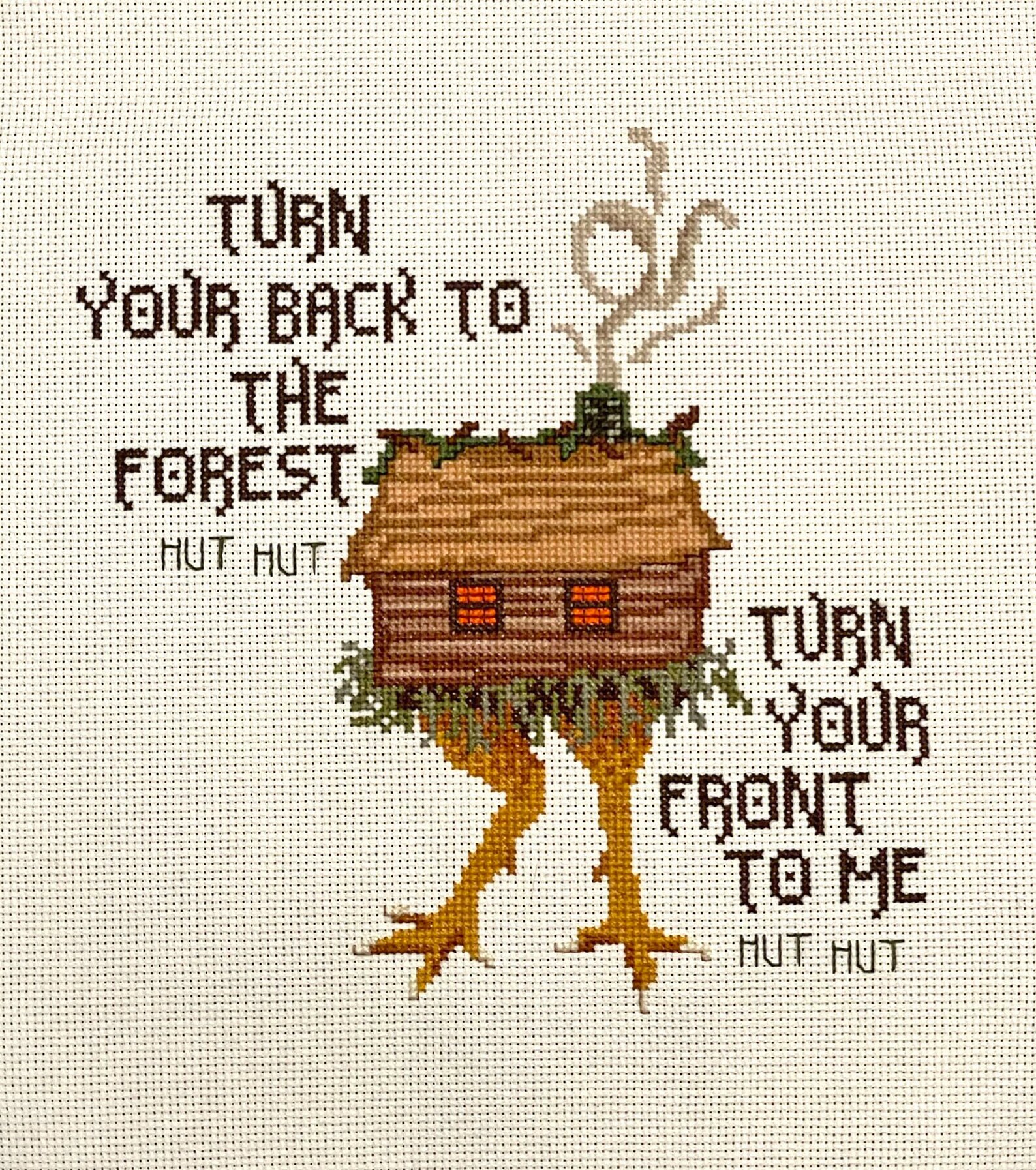 Baba Yaga's Hut Cross Stitch Pattern: the Witcher Witch House (PDF ...